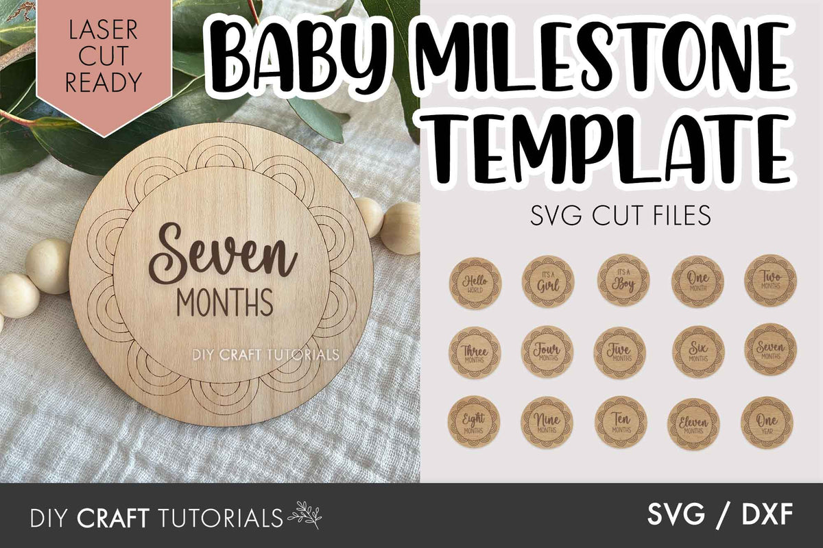 Boho Baby Milestone SVG – DIY Craft Tutorials