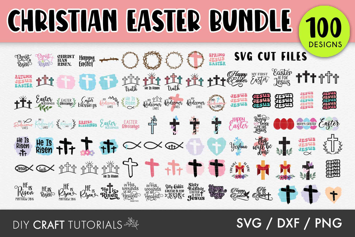 Christian Easter SVG Bundle – DIY Craft Tutorials