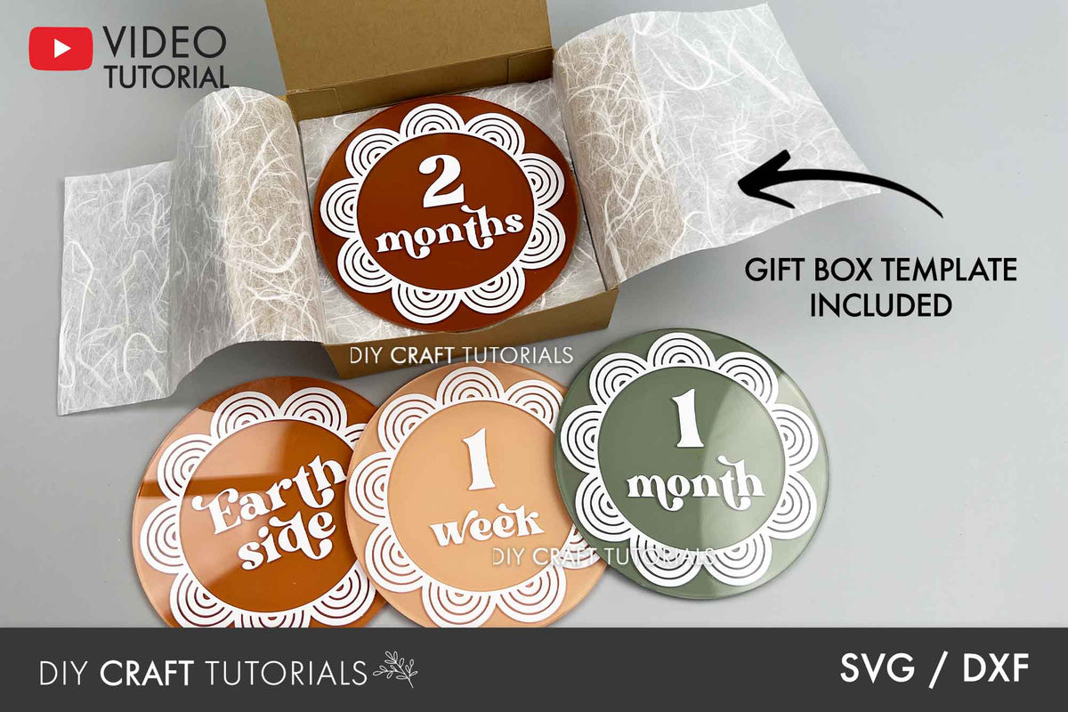 Boho Baby Milestone SVG – DIY Craft Tutorials