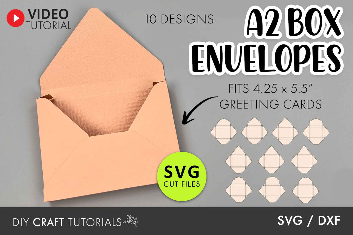A2 Box Envelope SVG – DIY Craft Tutorials