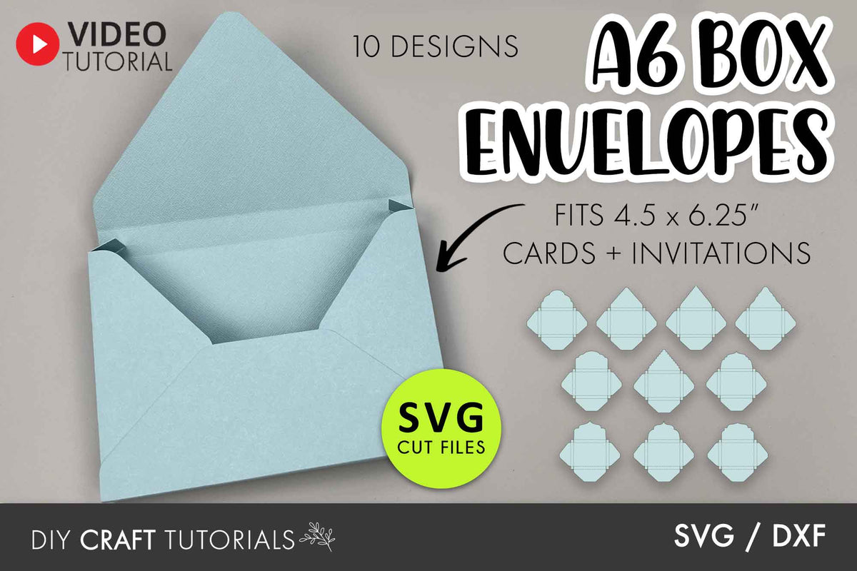 A6 Box Envelope SVG – DIY Craft Tutorials