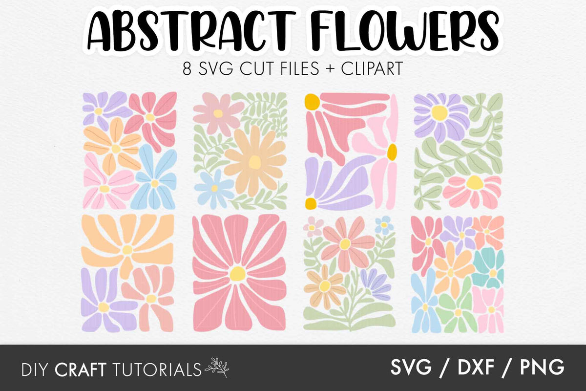 Abstract Flower SVG – DIY Craft Tutorials