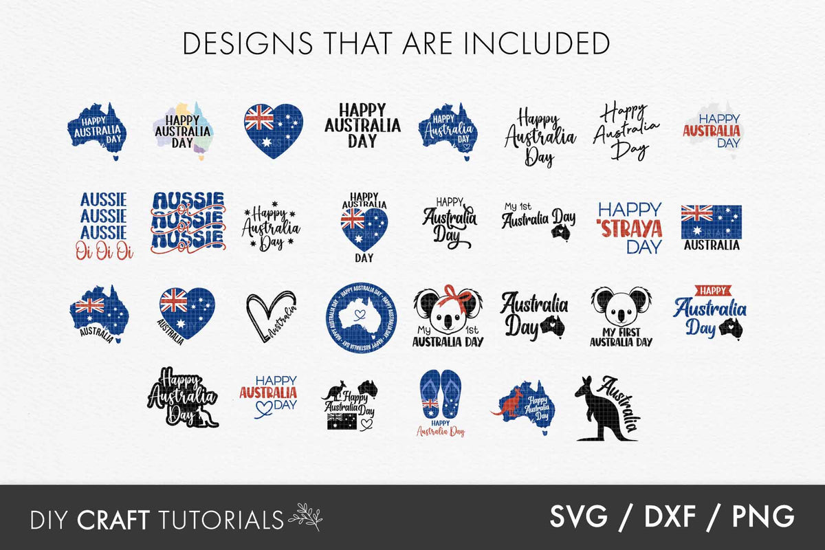 Australia Day SVG Bundle – DIY Craft Tutorials
