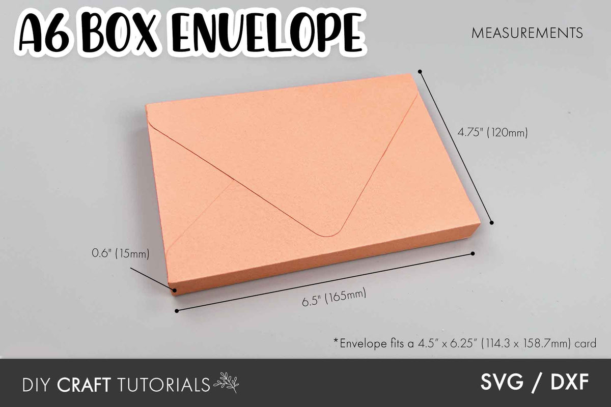 A6 Box Envelope SVG – DIY Craft Tutorials