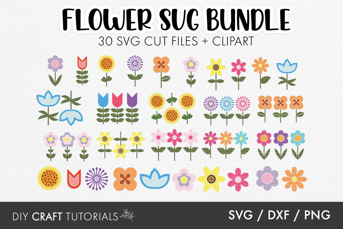 Cute Flower SVG – DIY Craft Tutorials