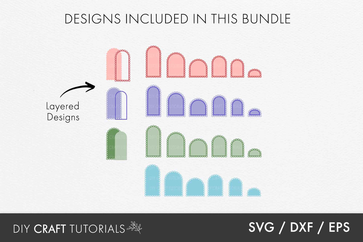 Lace Scalloped Arch SVG – DIY Craft Tutorials