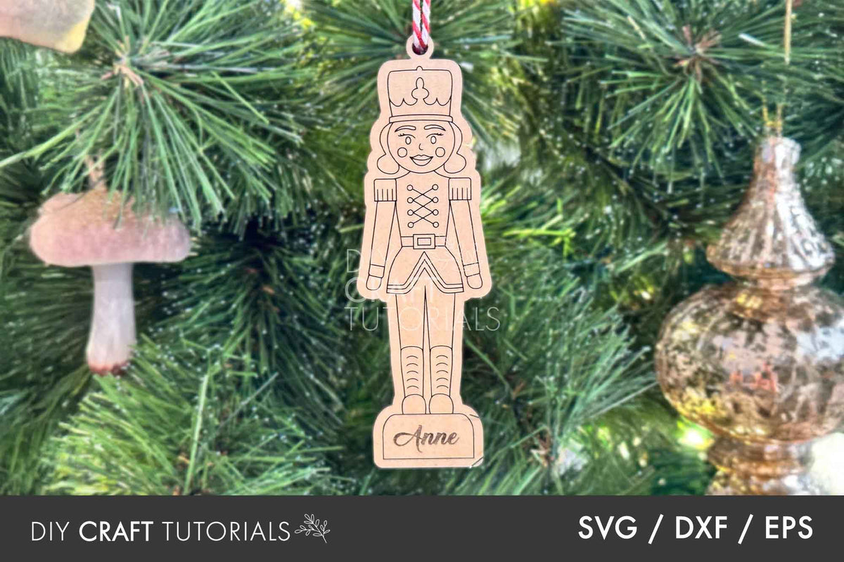 Female Nutcracker Ornament SVG – DIY Craft Tutorials