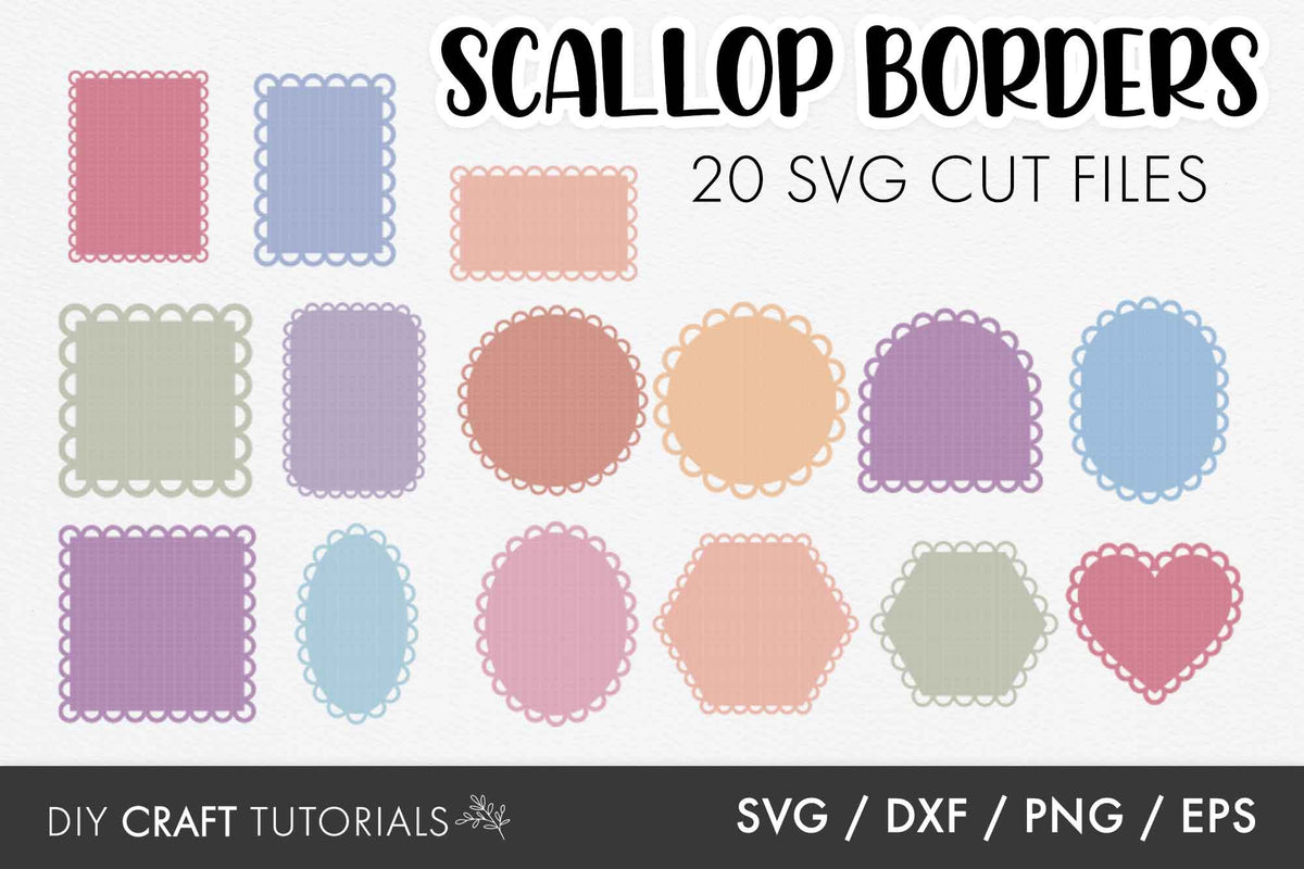 Scalloped Border SVG – DIY Craft Tutorials