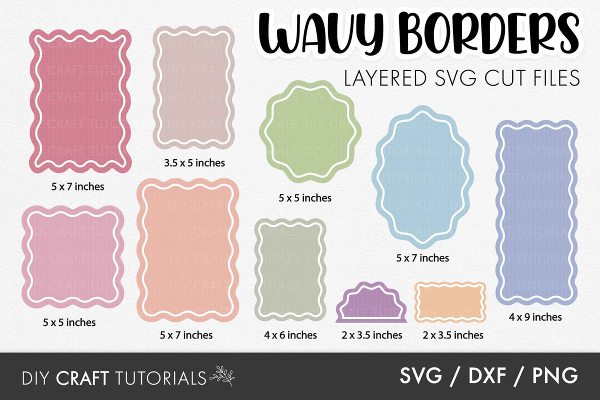 Wavy Invitation SVG – DIY Craft Tutorials