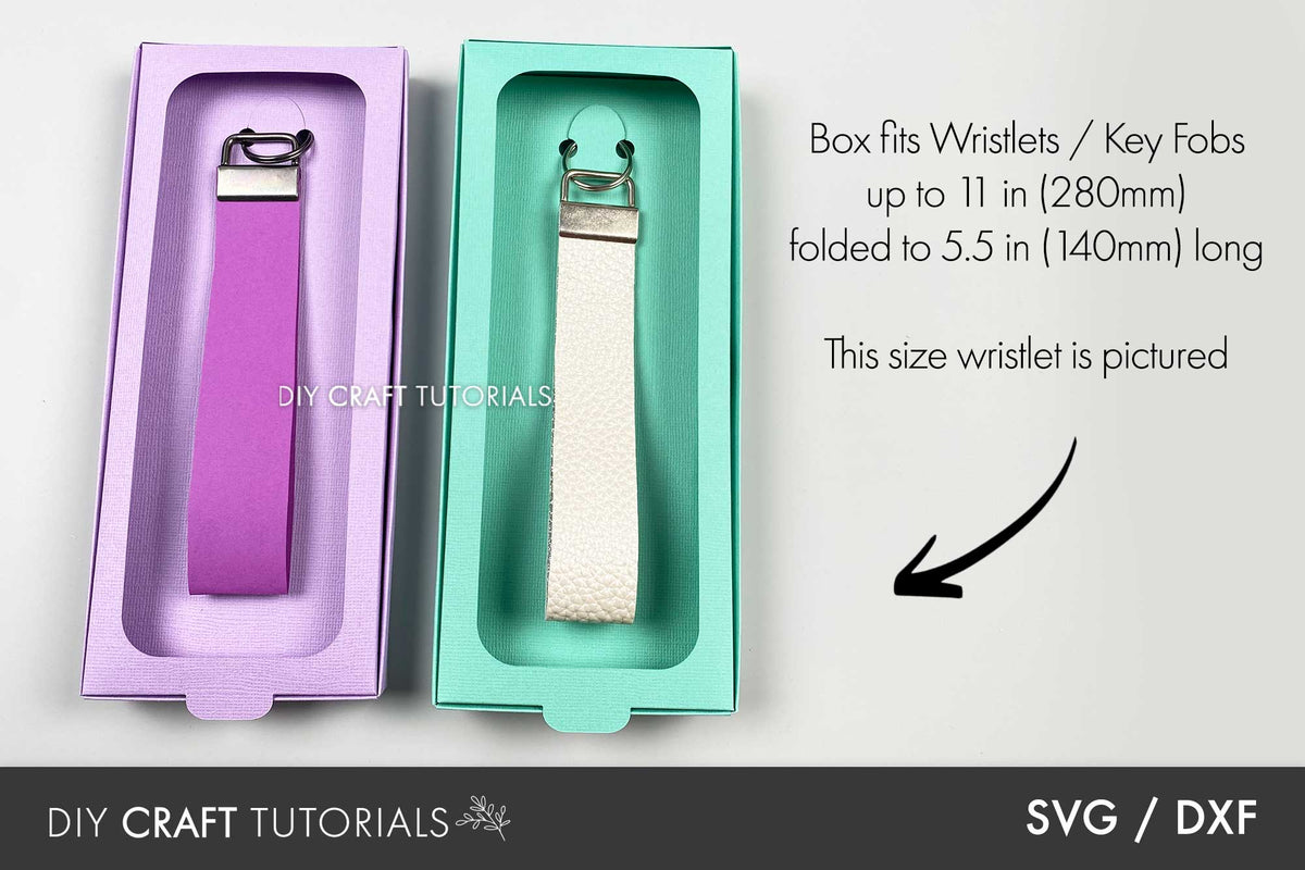 Wristlet Keychain Box SVG – DIY Craft Tutorials