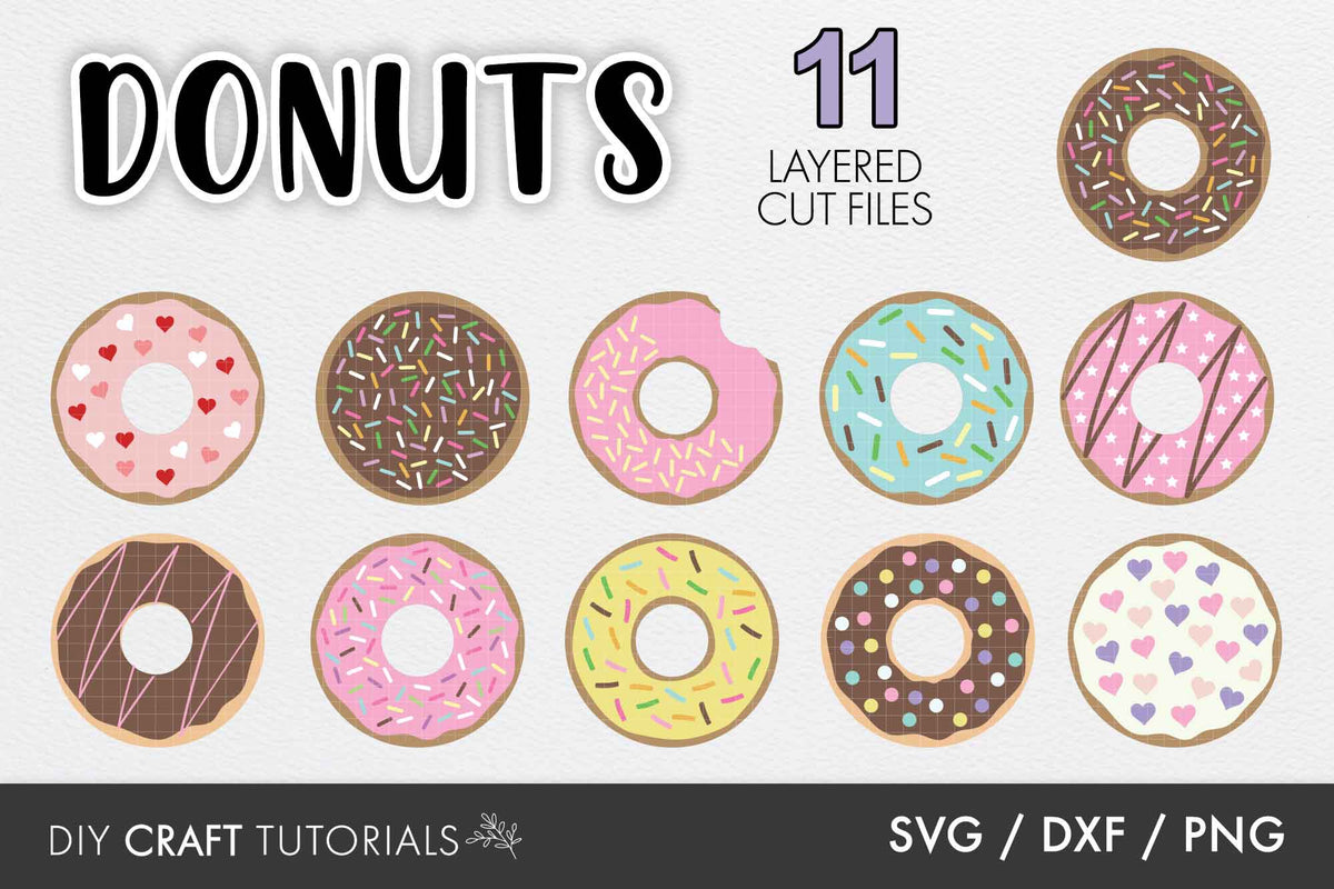 Donuts SVG – DIY Craft Tutorials