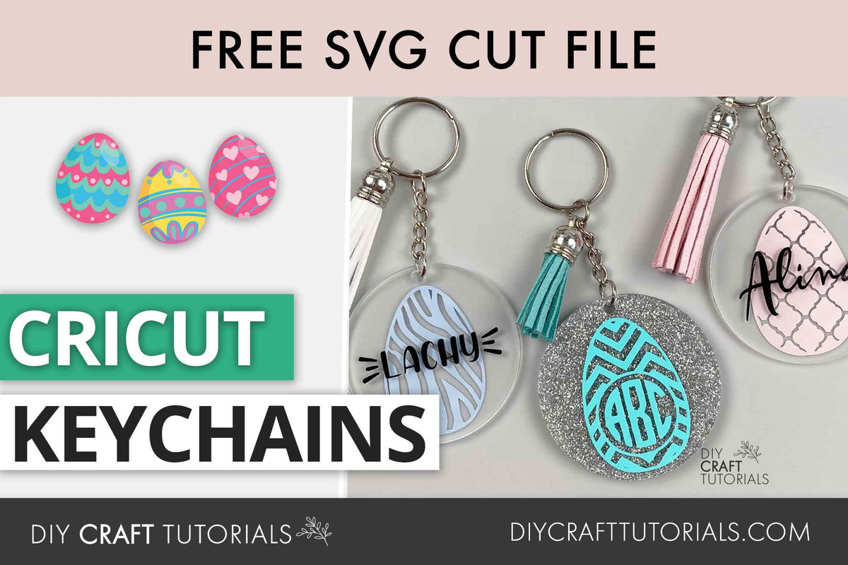 Easter Egg Keychain SVG - Freebie SVG – DIY Craft Tutorials