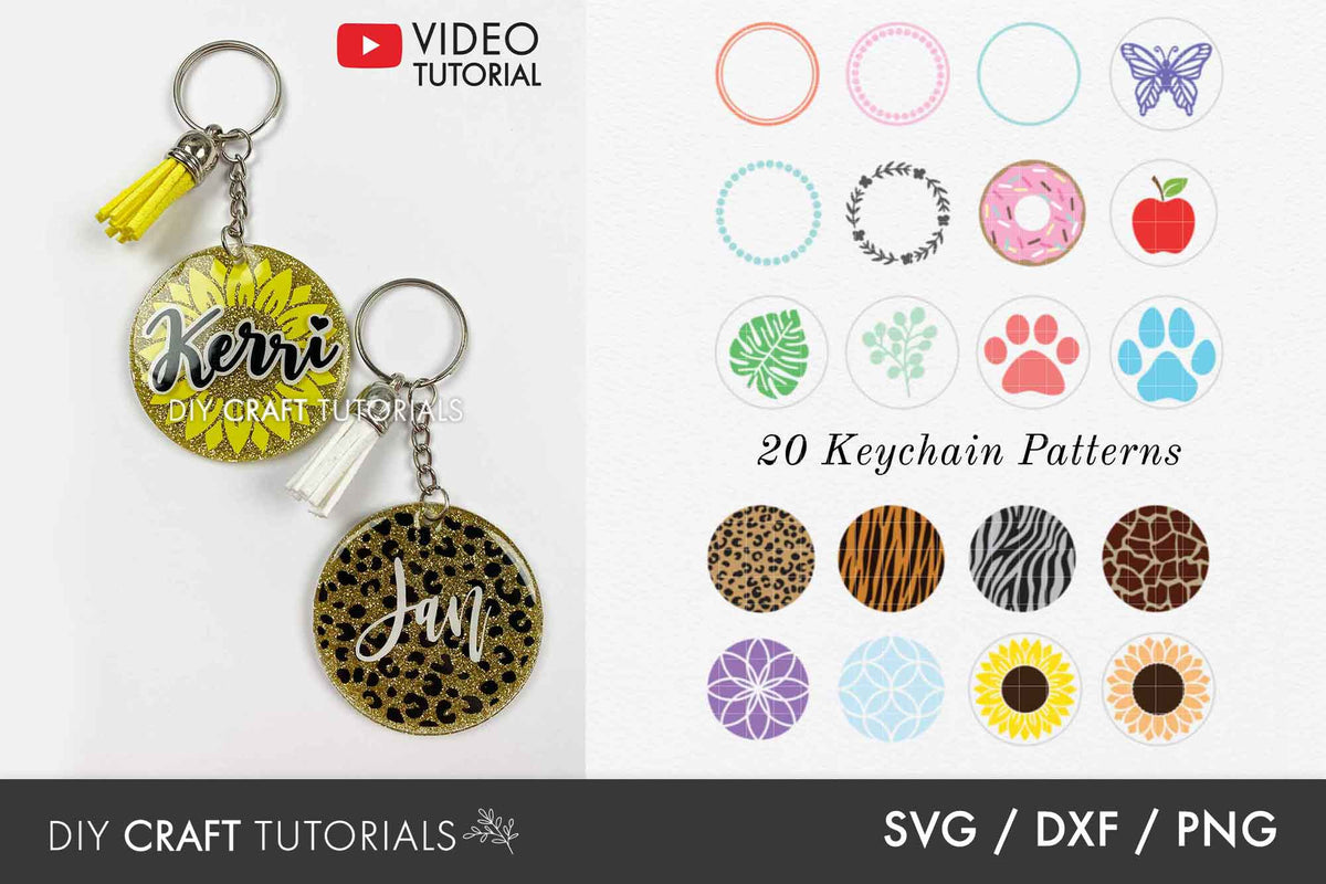 Keychain Pattern SVG – DIY Craft Tutorials