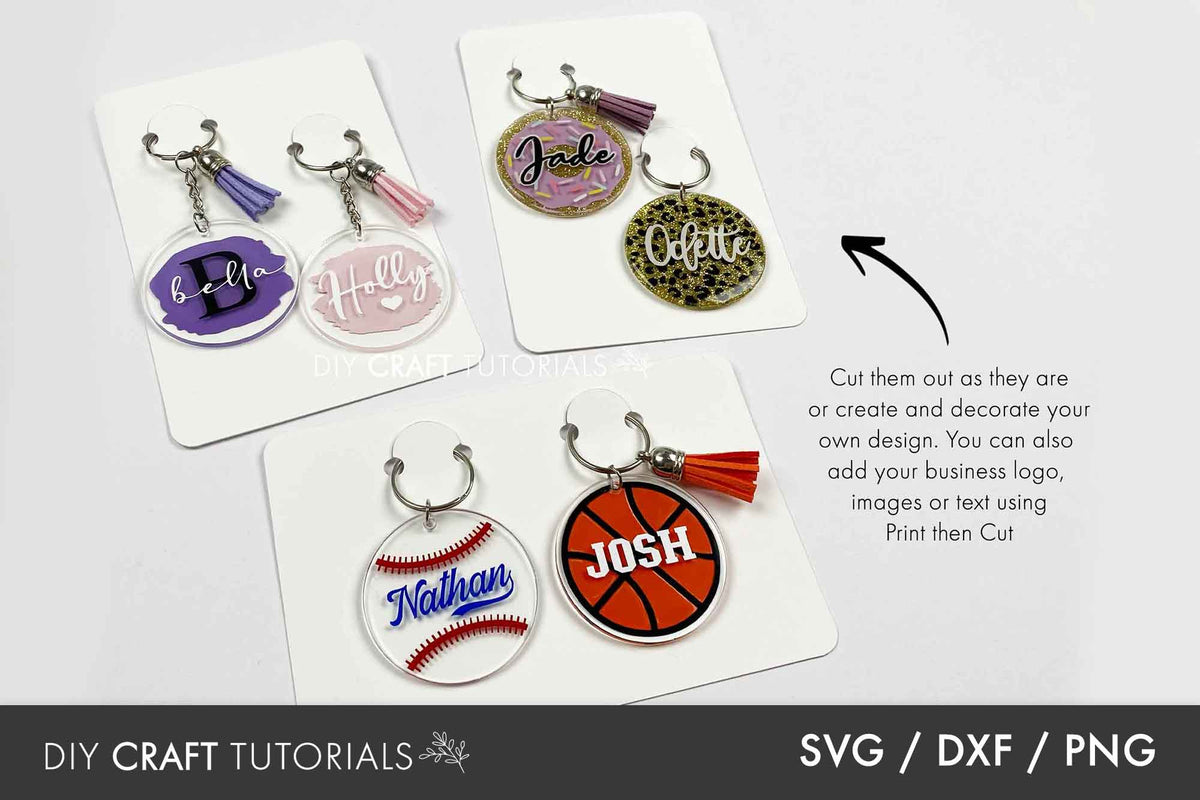 Double Keychain Display Card SVG – DIY Craft Tutorials