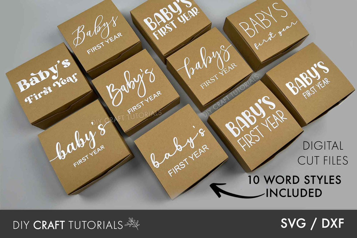 Baby Milestone Box Template – DIY Craft Tutorials