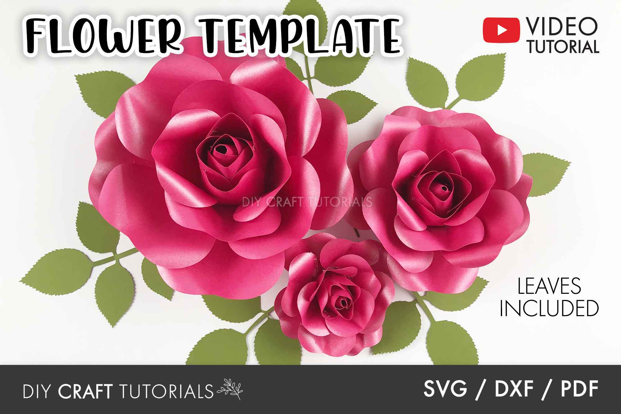 Paper Flower Template Printable Paper Flower Bouquet | Printable