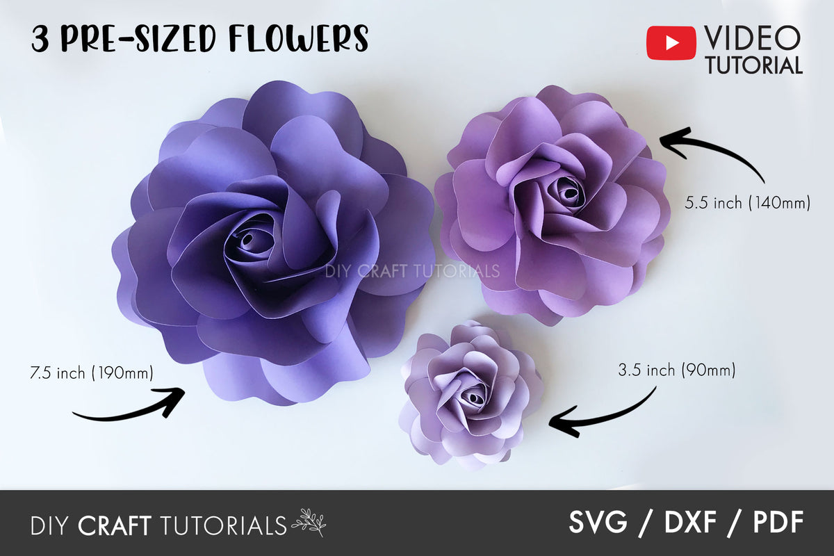Paper Flower Template - Set 1 – DIY Craft Tutorials