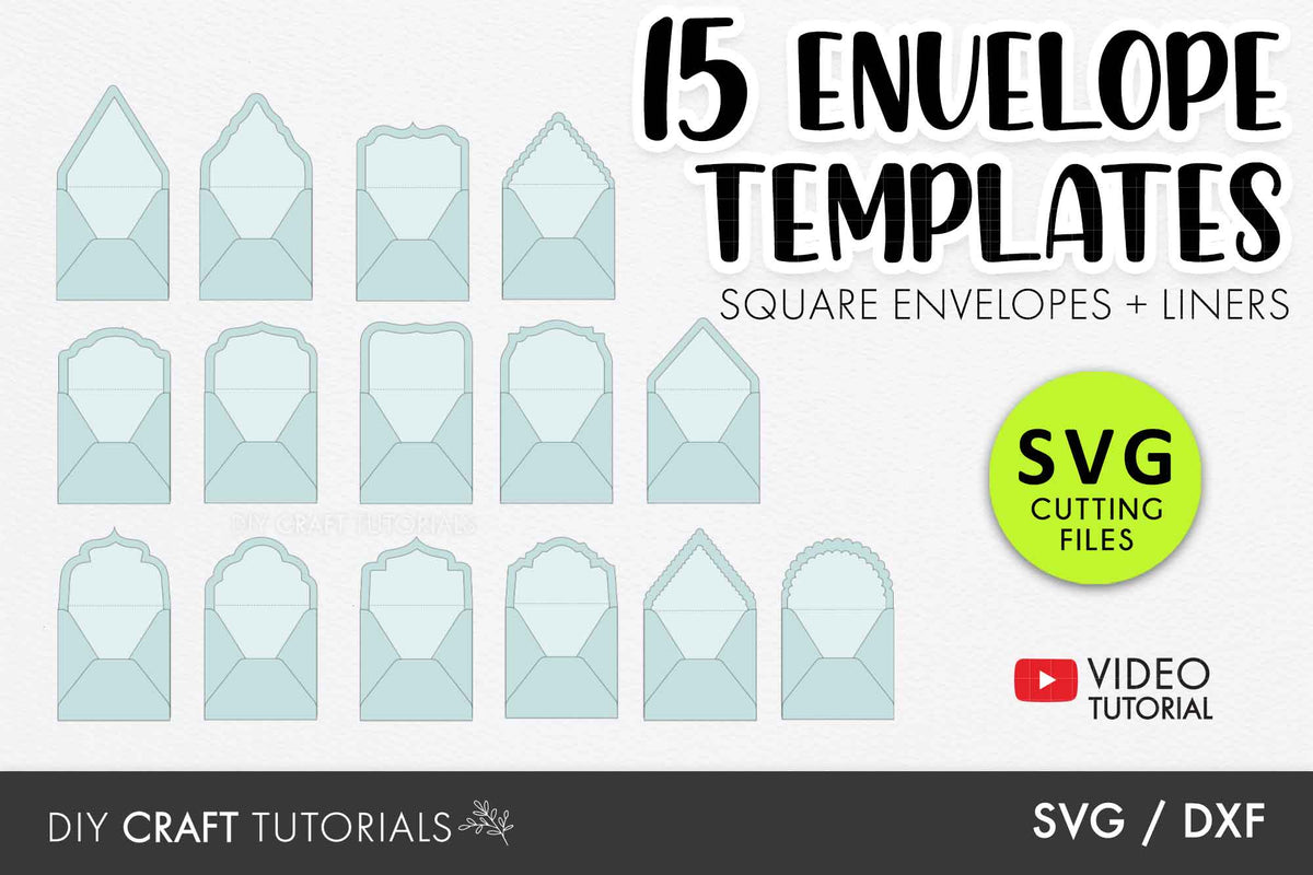 Square Envelope SVG Templates – DIY Craft Tutorials