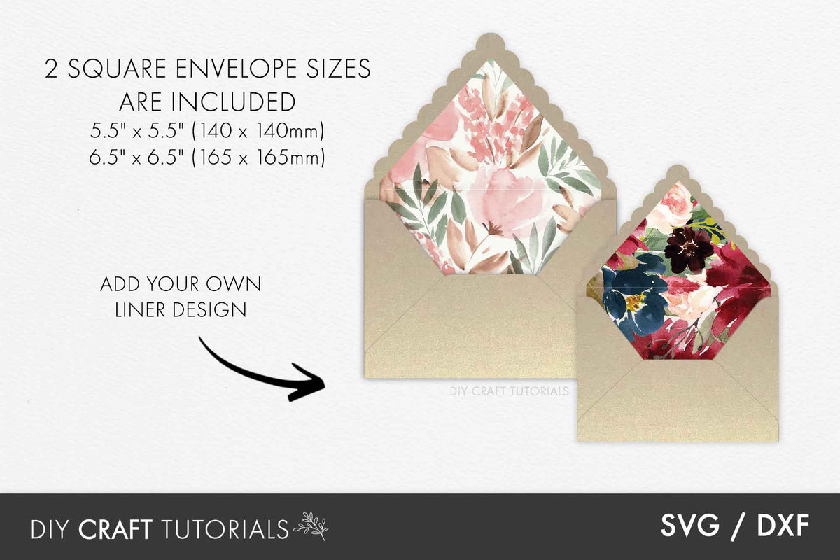 Square Envelope SVG Templates – DIY Craft Tutorials