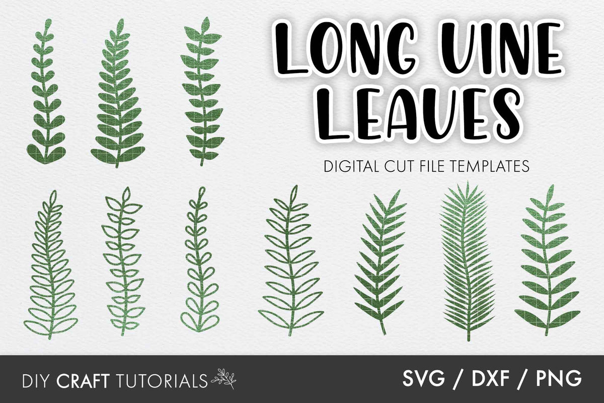 Vine Leaf SVG Template – DIY Craft Tutorials